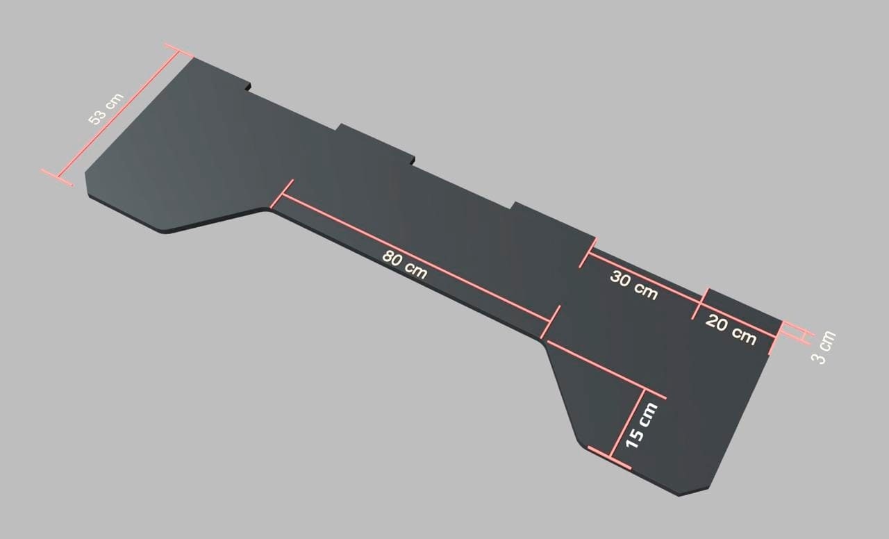 Купить игровой стол ZEUS JARL-2 бело-черный — компьютерный стол для геймера | ZEUS-Game™ | VinCom